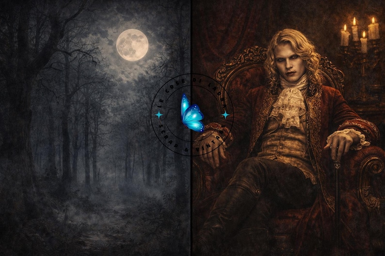 MIDNIGHT CHRONICLES - Gothic Vampire Junk Journal Kit - Dark Ephemera ...