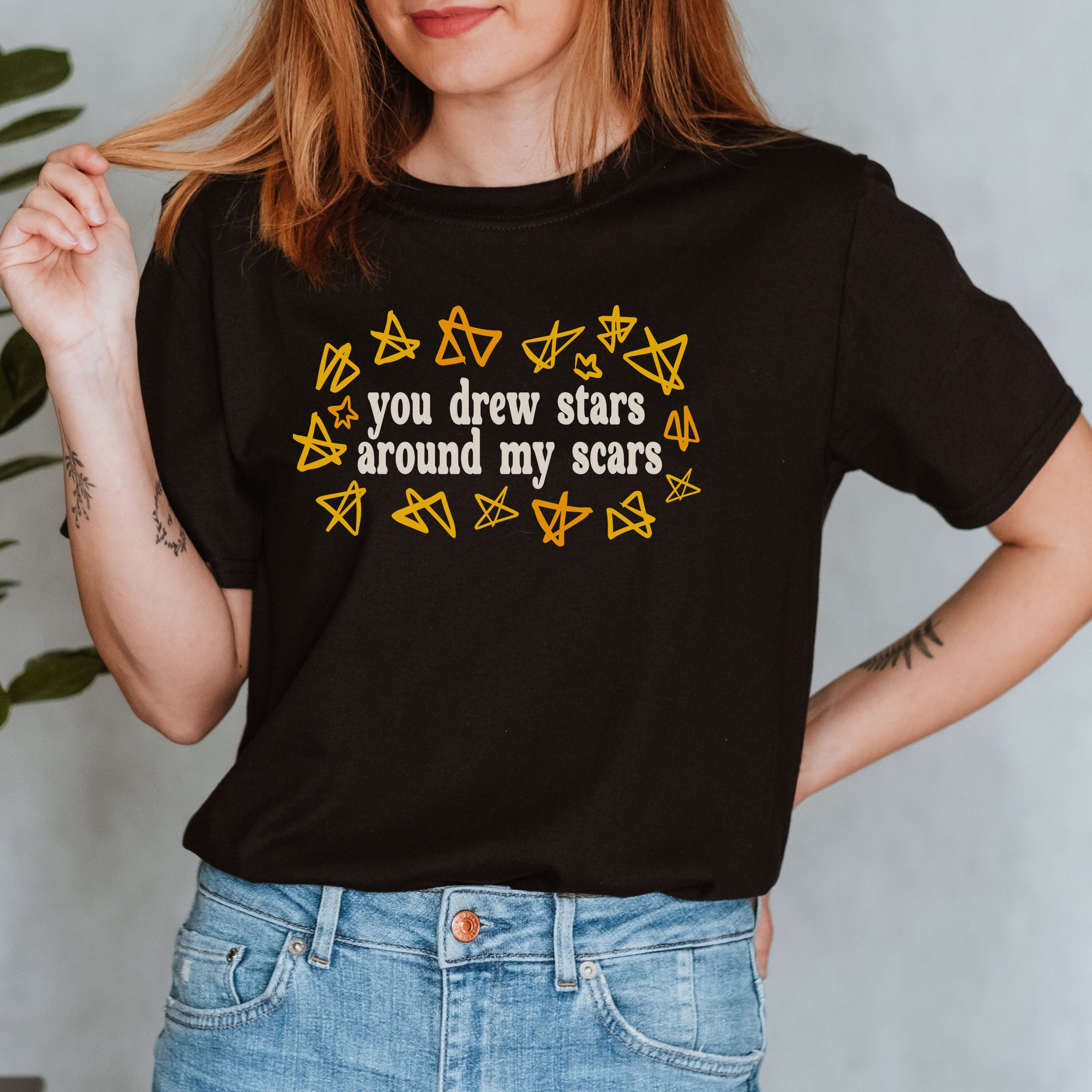 You Drew Stars Around My Scars Taylor Swiftie Merch Funny - Etsy