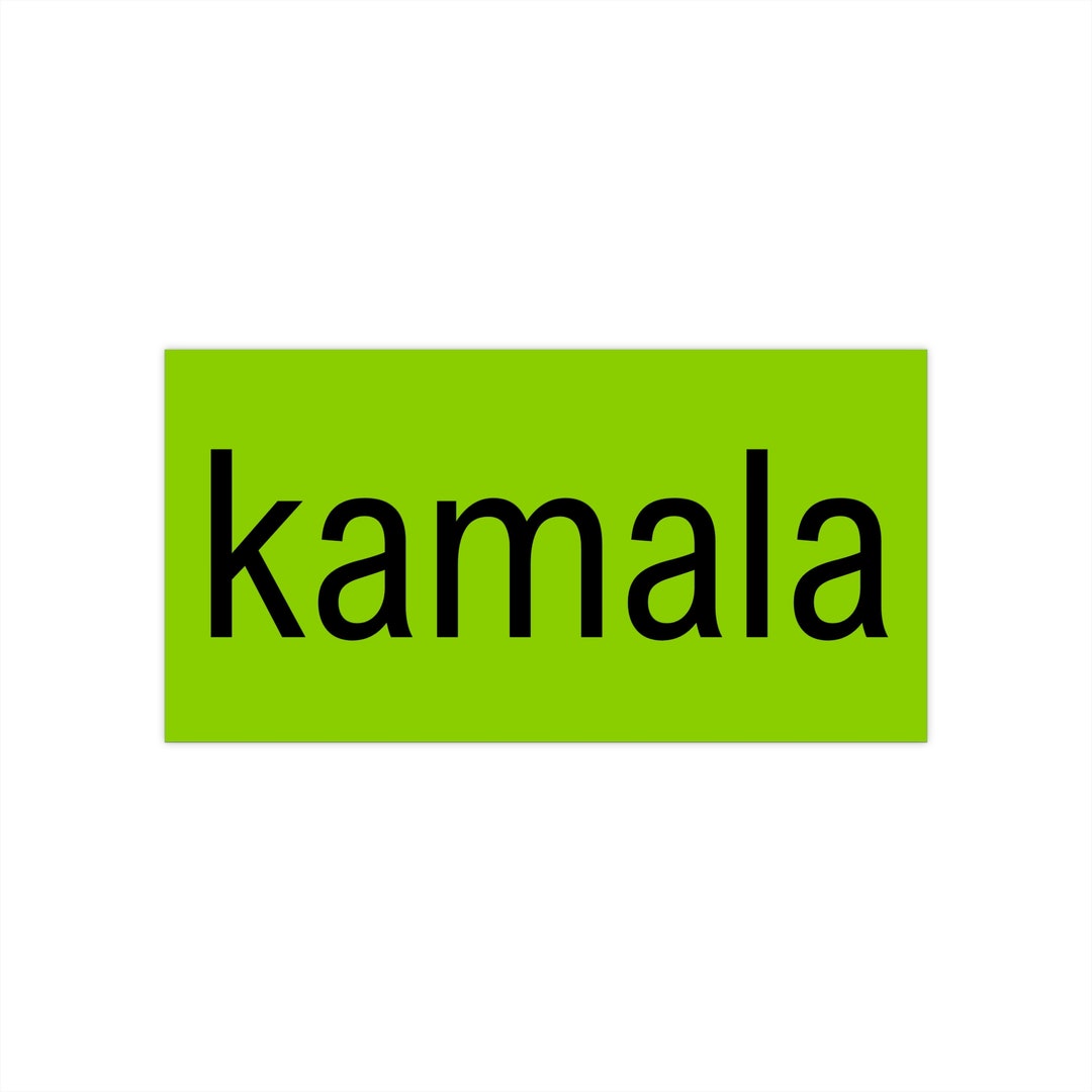 Kamala Harris Charlie XCX Brat Bumper Sticker - Etsy