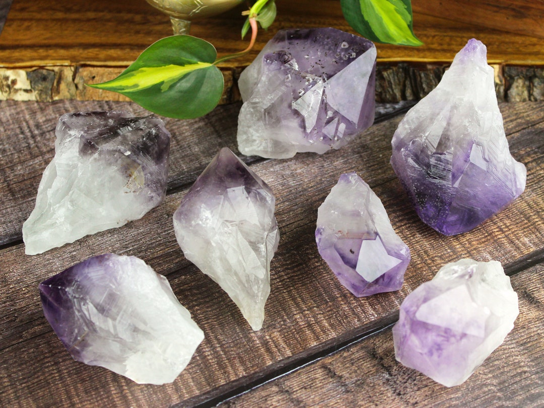 Large Raw Amethyst Crystal Point | Natural Amethyst Point | Meditation ...