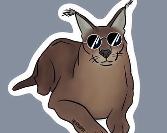 Floppa Sticker - Etsy