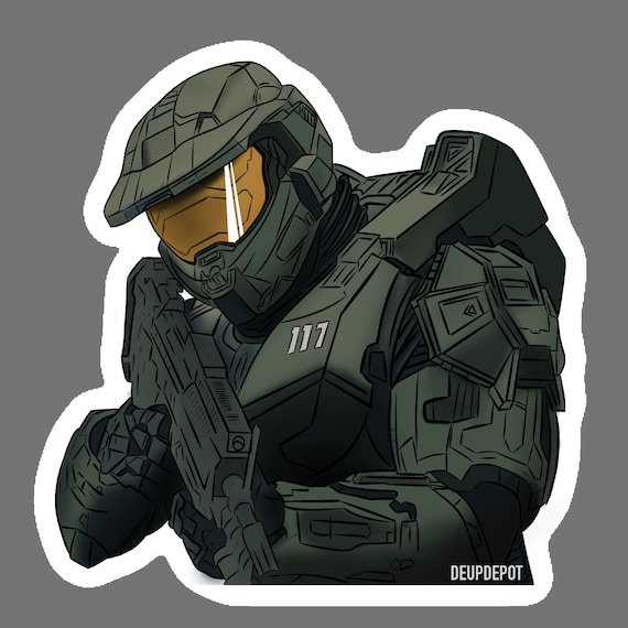Master Chief Sticker Halo Sticker | Etsy