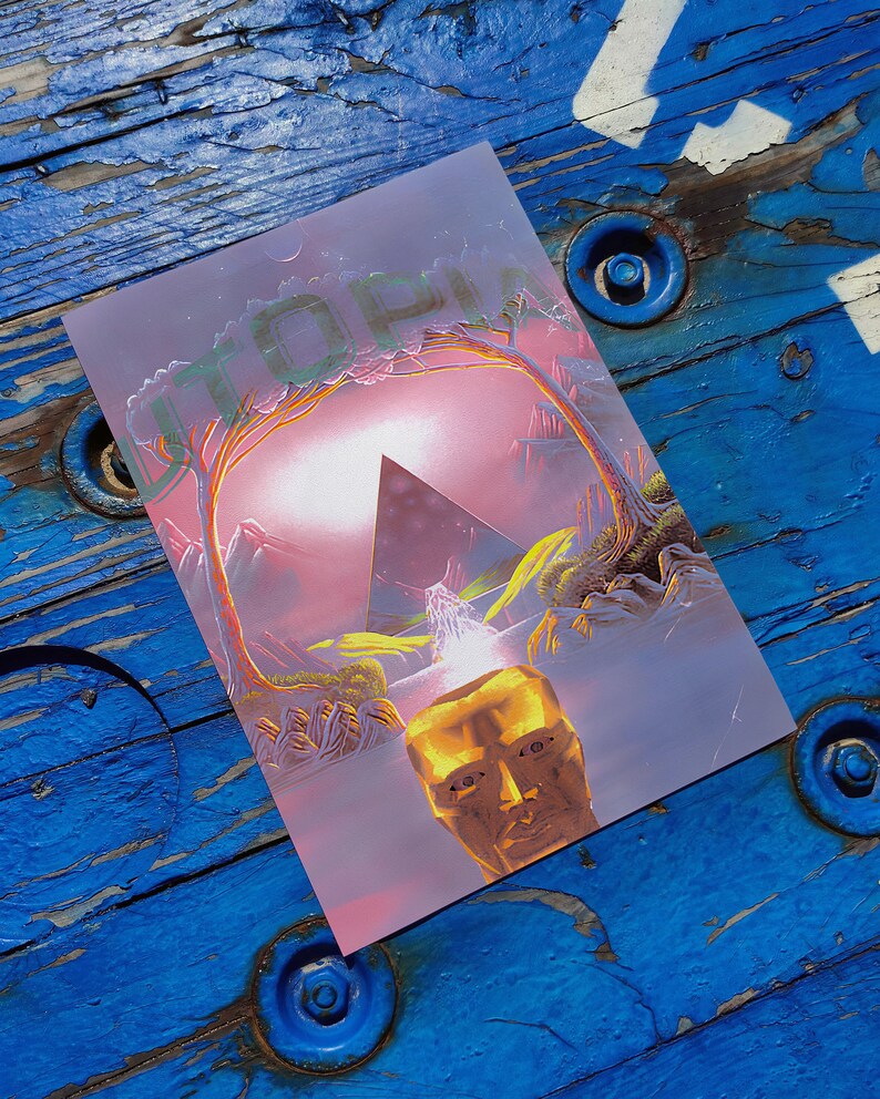 Vintage Techno Music Poster, A New Dimension, DJ Zu, 90s Wall Art ...