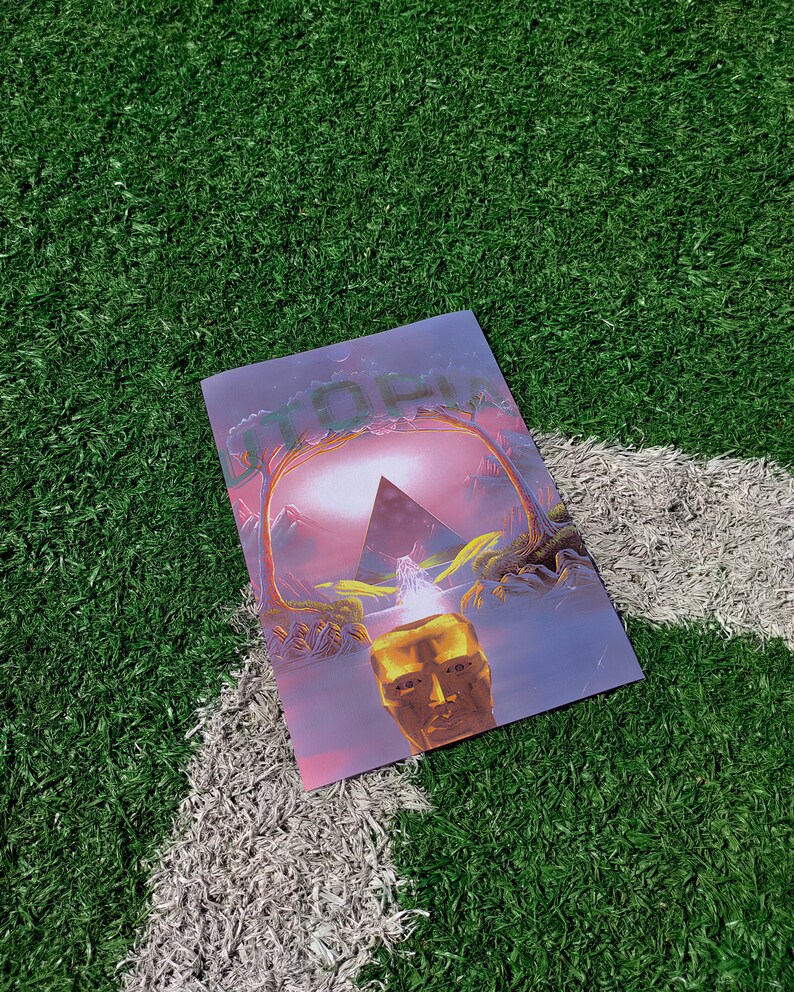 Vintage Techno Music Poster, A New Dimension, DJ Zu, 90s Wall Art ...