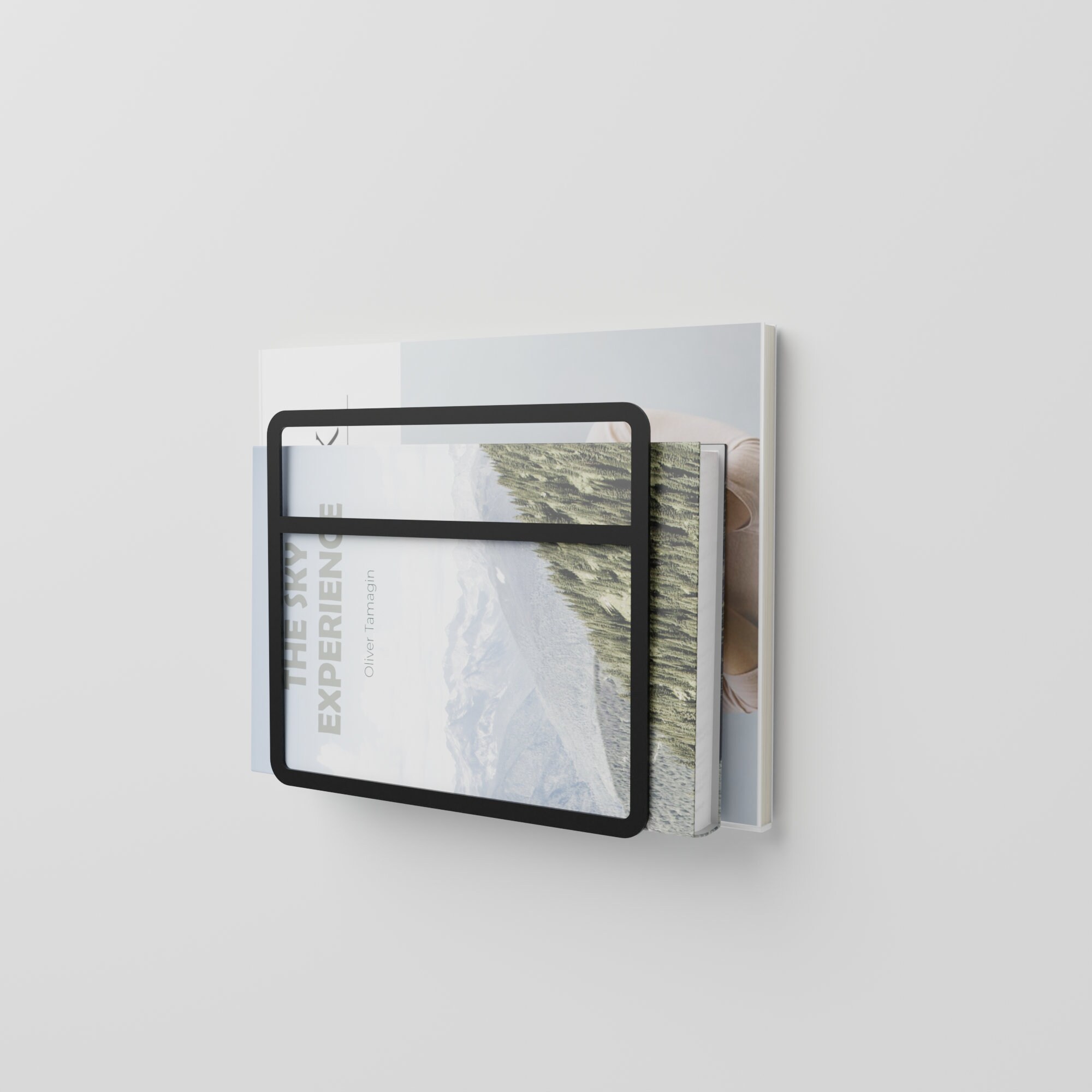 Modern Mini Magazine Holder Wall Mounted Magazine Display - Etsy