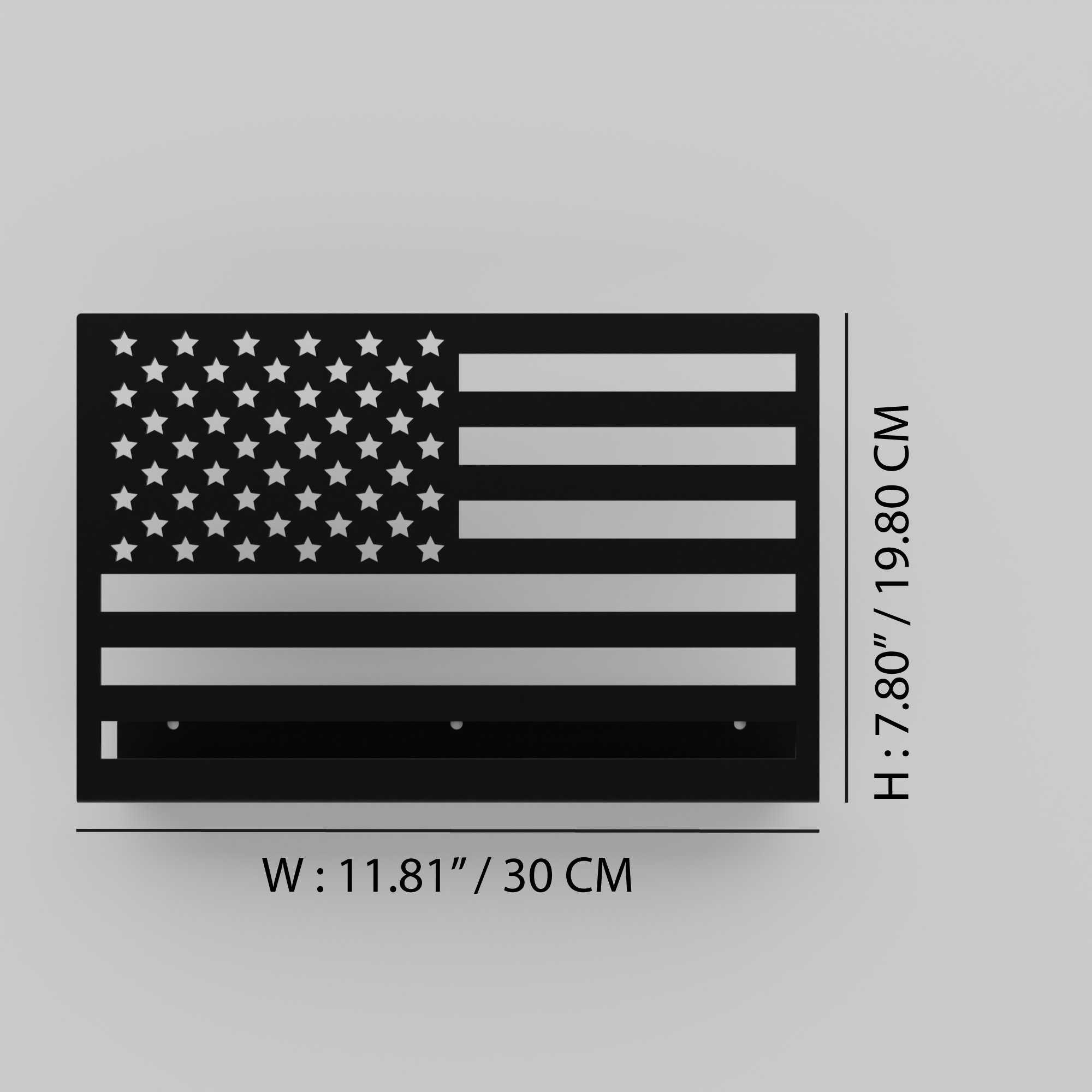 Us Flag Design Magazine Holder American Flag Wall Mounted - Etsy