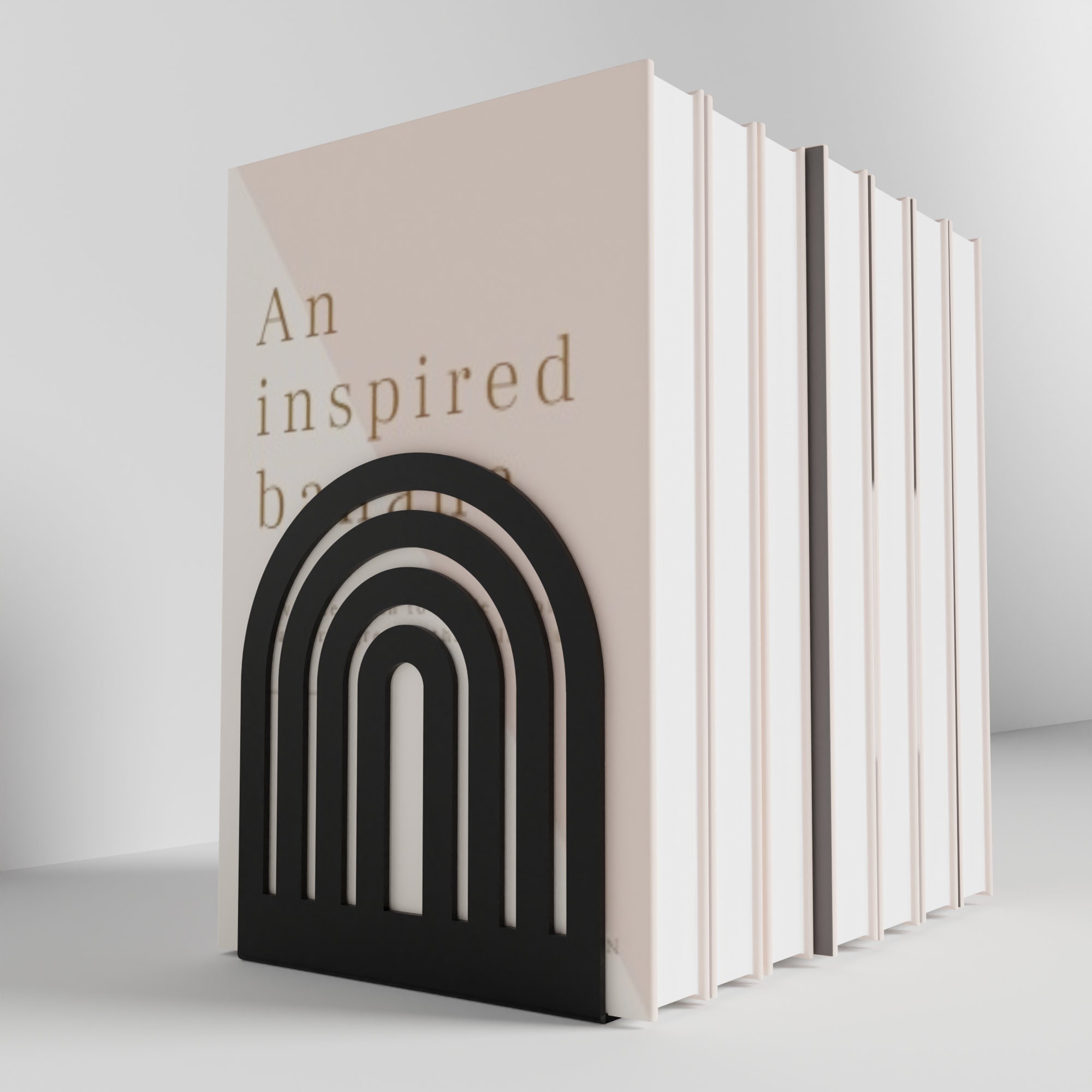 Rainbow Design Bookends Set, Modern Bookends, Powder Coated High ...