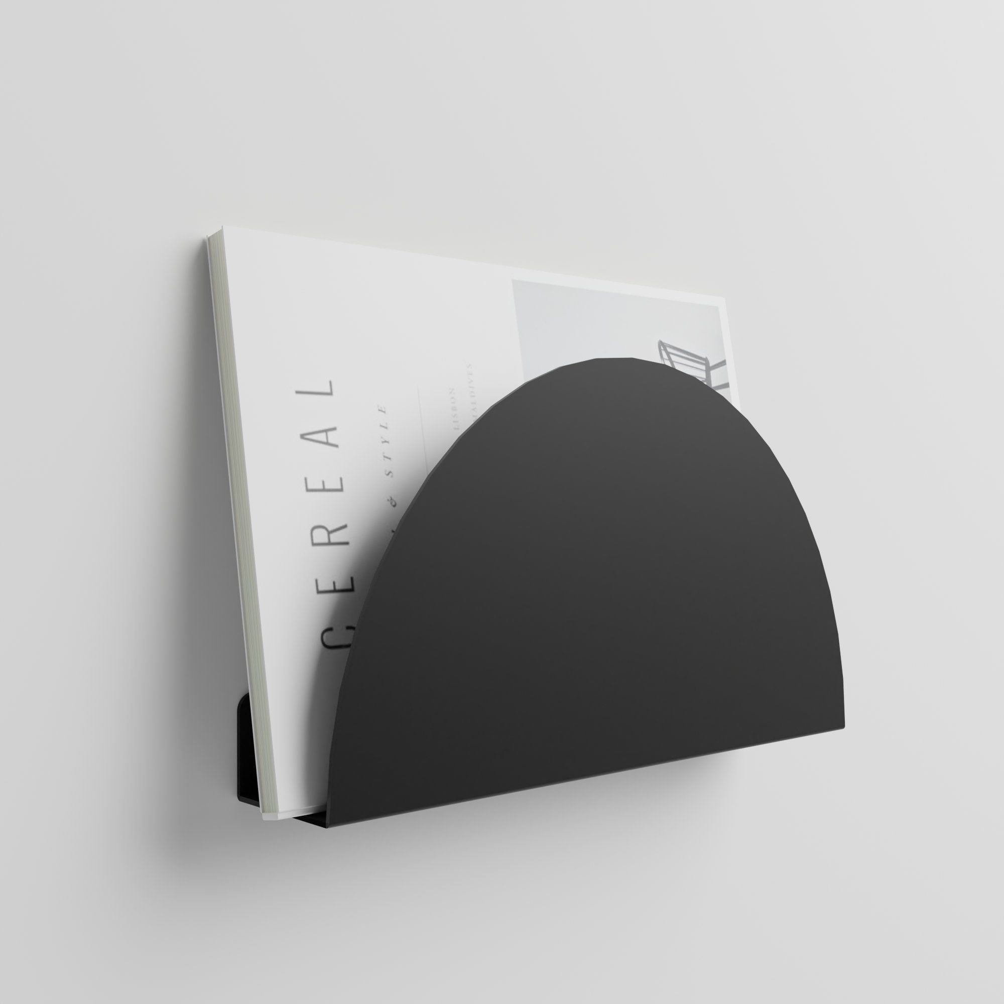 Black Magazine Holder Wall Mounted Magazine Rack - Etsy