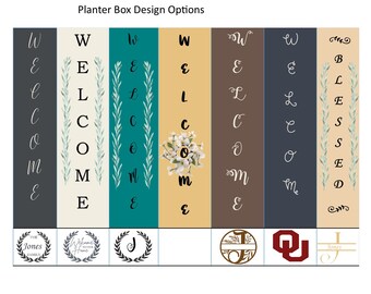 Welcome Sign Planter Box - Etsy