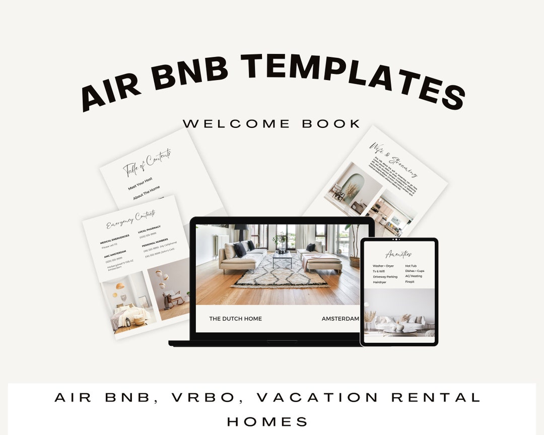 Ultimate Airbnb Welcome Book Template VRBO House Host Manual for Real ...