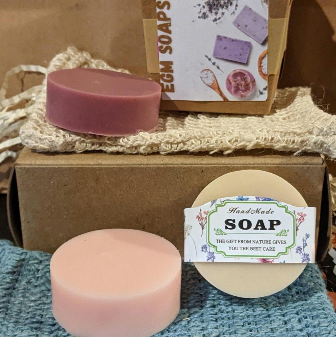 Small Round Bars of Soap - Etsy