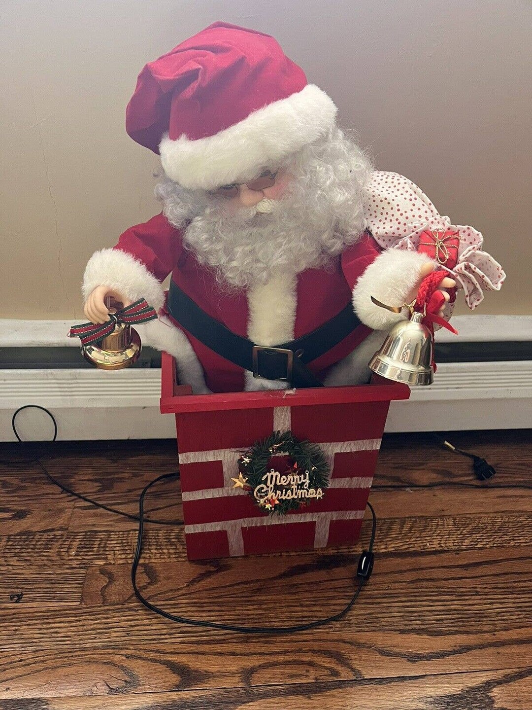 1992 Santa Claus Merry Christmas Motionette - Etsy
