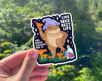 Bestie He's Gross Toad Print Y2K Fairy Frog Print - Etsy