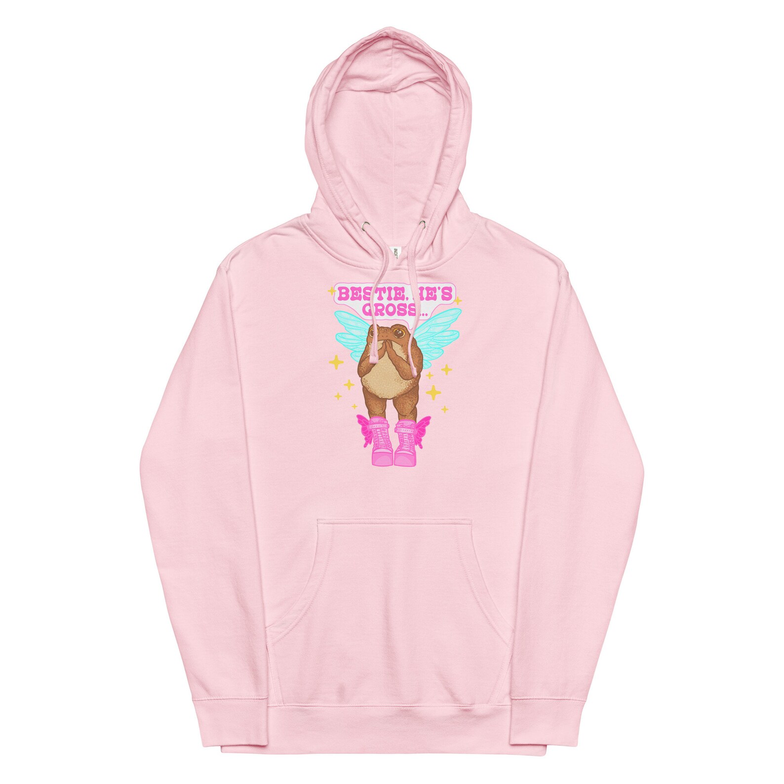 Bestie, He's Gross Toad Hoodie | Fairy Toad Pastel Hoodie | Bestie Frog ...