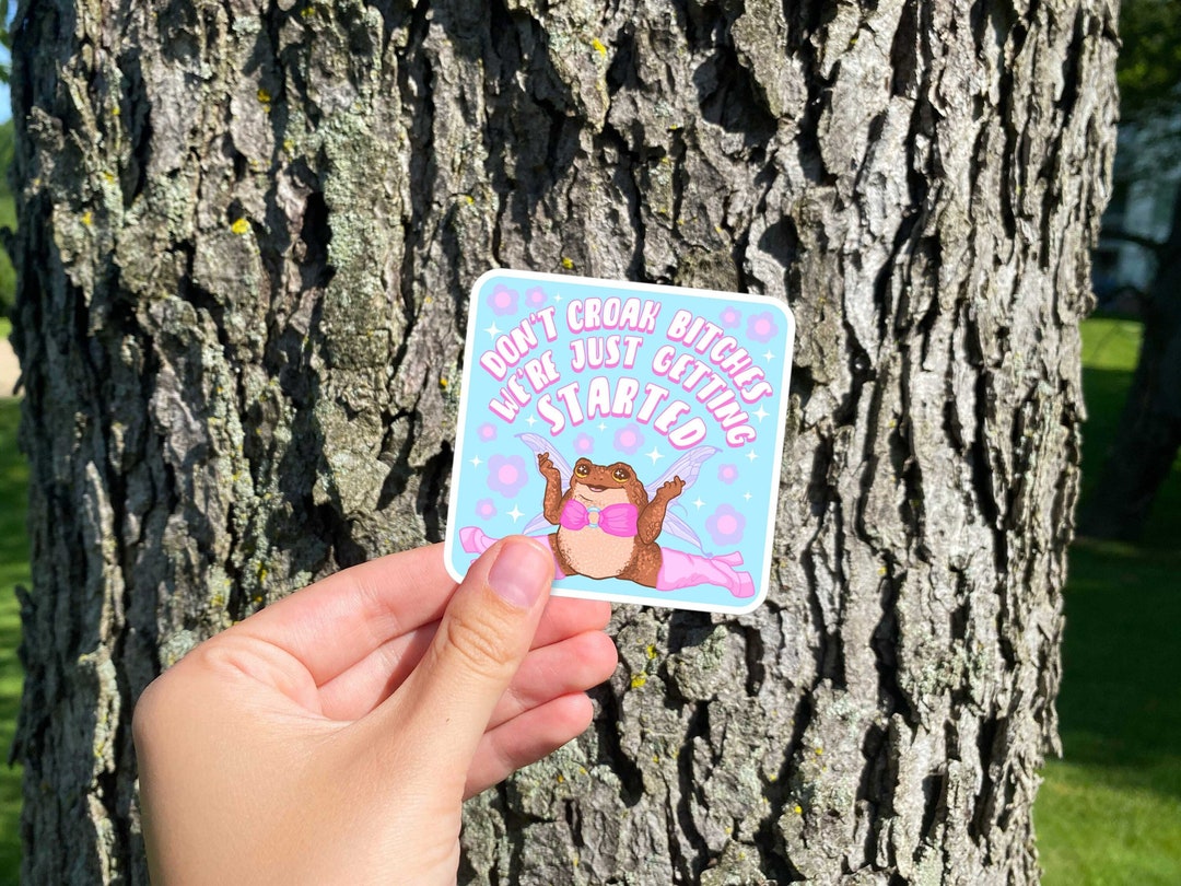 Dont Croak Bitches, Were Just Getting Started Fairy Toad Sticker Toad ...