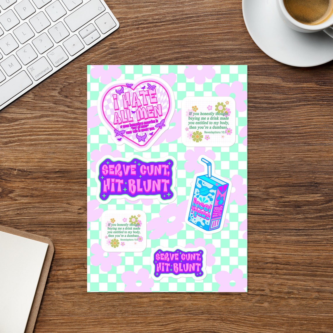 Anti Misogyny Meme Sticker Sheet Feminist Sticker Pack - Etsy