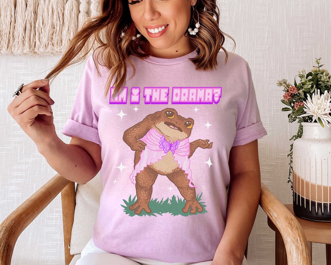 Am I the Drama? Toad Tee | 2000s Fairycore Toad T-shirt | Y2K Aesthetic ...