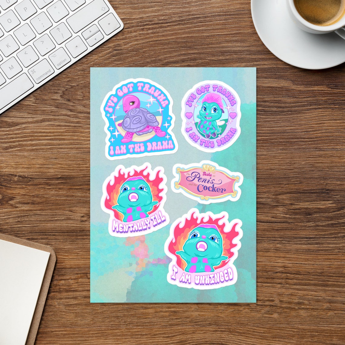 Cursed Bibble Meme Sticker Sheet | Bibble Fire Chaotic Meme | I’ve Got ...