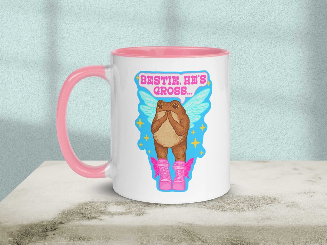 Bestie, He's Gross Toad | Fairy Toad Mug | Bestie Frog Mug | Y2K Bestie ...