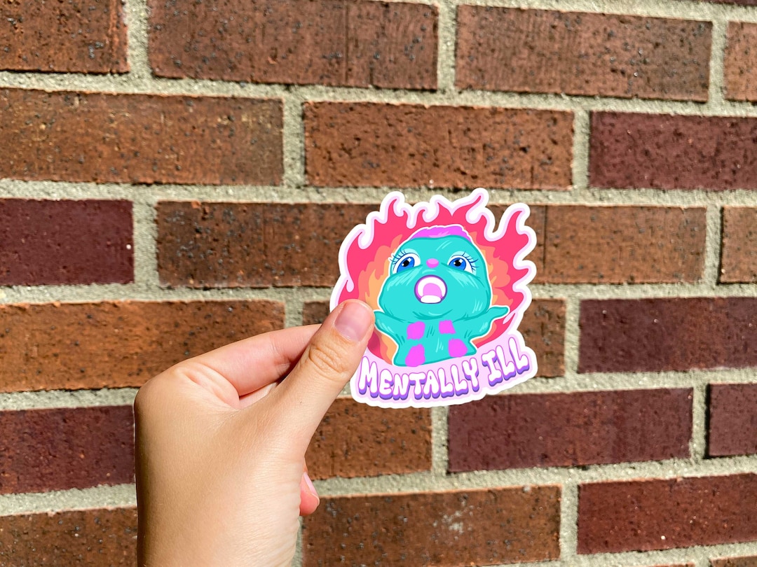 Mentally Ill Bibble Meme Sticker | Fairytopia Bibble Flames Meme ...