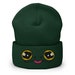 Frog Eyes Beanie | Frog Hat | Frog Embroidery Cuffed Beanie ...