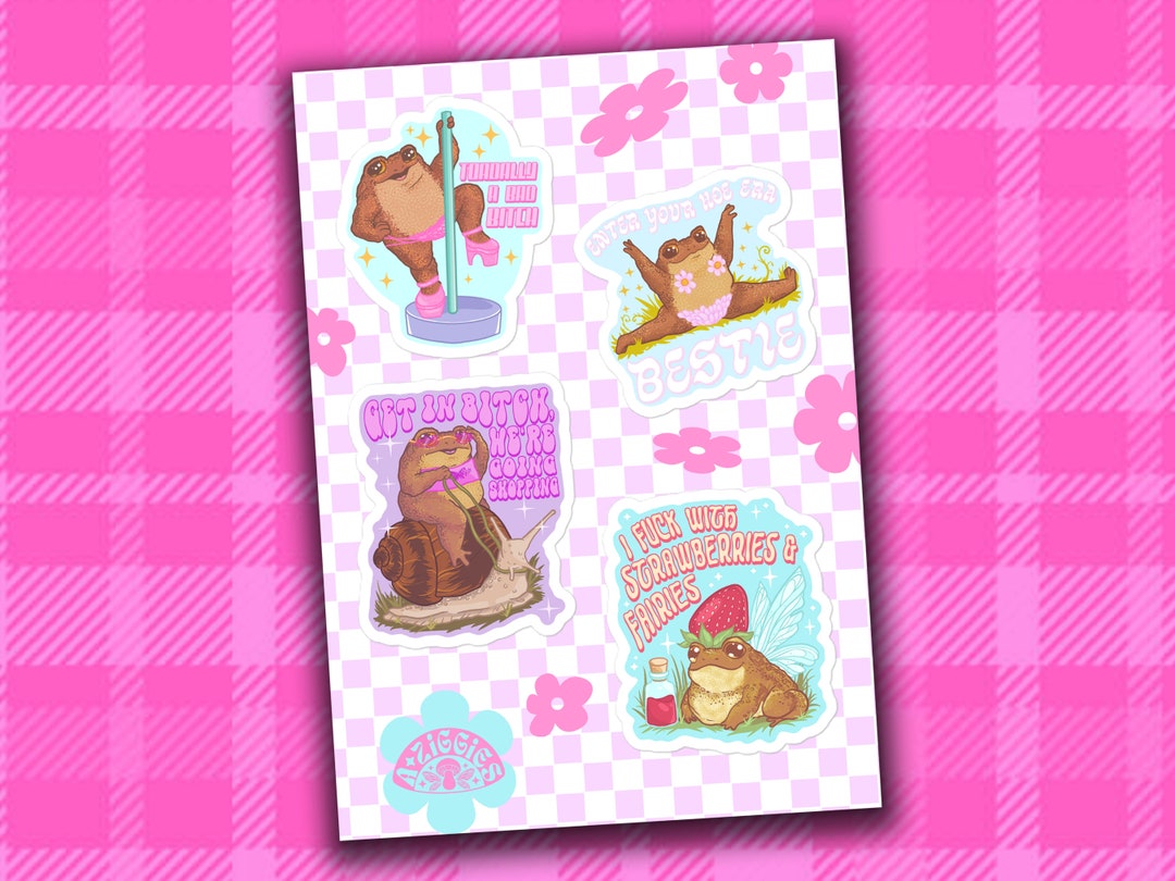Series 3 Funny A Ziggies Toads Sticker Sheet | Toads Sticker Sheet ...