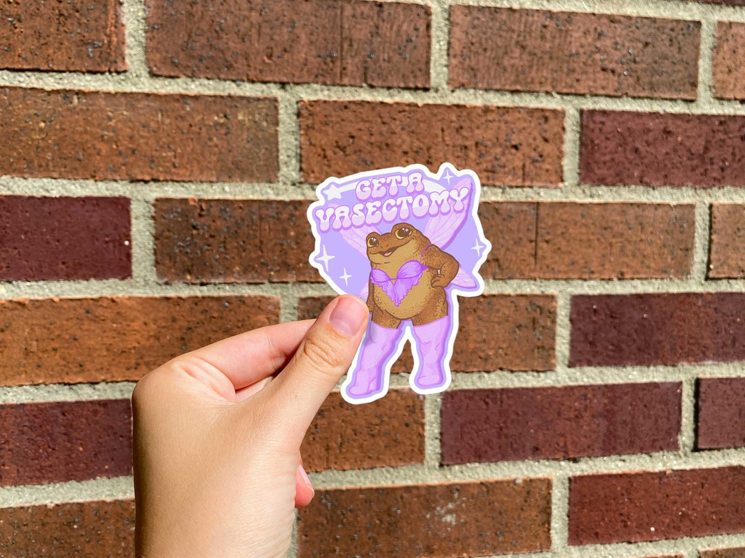Get A Vasectomy Toad Sticker | Fairy Toad Sticker | Y2K Fairy Toad ...