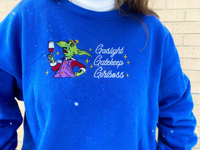 Fungus Maximus Meme Gaslight Gatekeep Girlboss Embroidery - Etsy