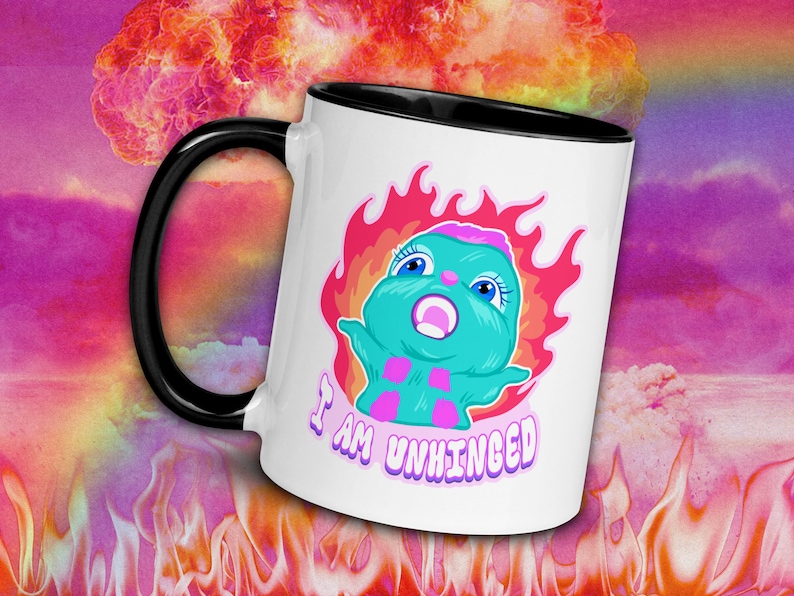 I AM UNHINGED Bibble Meme Fairytopia Bibble Flames Meme Mug - Etsy
