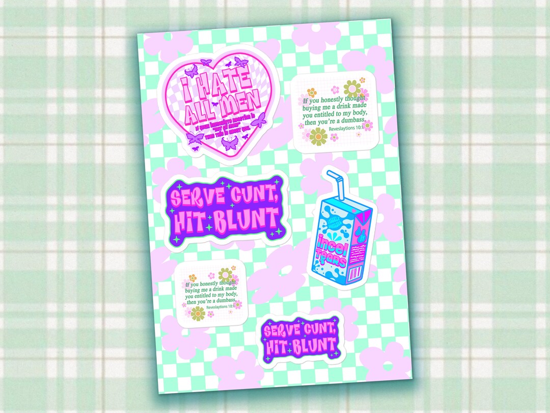 Anti Misogyny Meme Sticker Sheet | Feminist Sticker Pack | Feminist ...