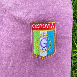 Genovia Crest EMBROIDERY | Princess Diaries Movie Embroidered Tee ...