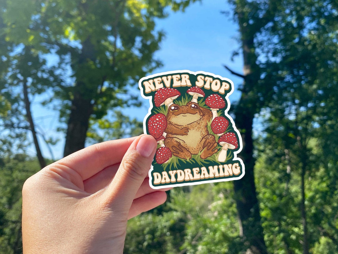 Never Stop Daydreaming Toad Sticker | Toad Toadstool Sticker ...