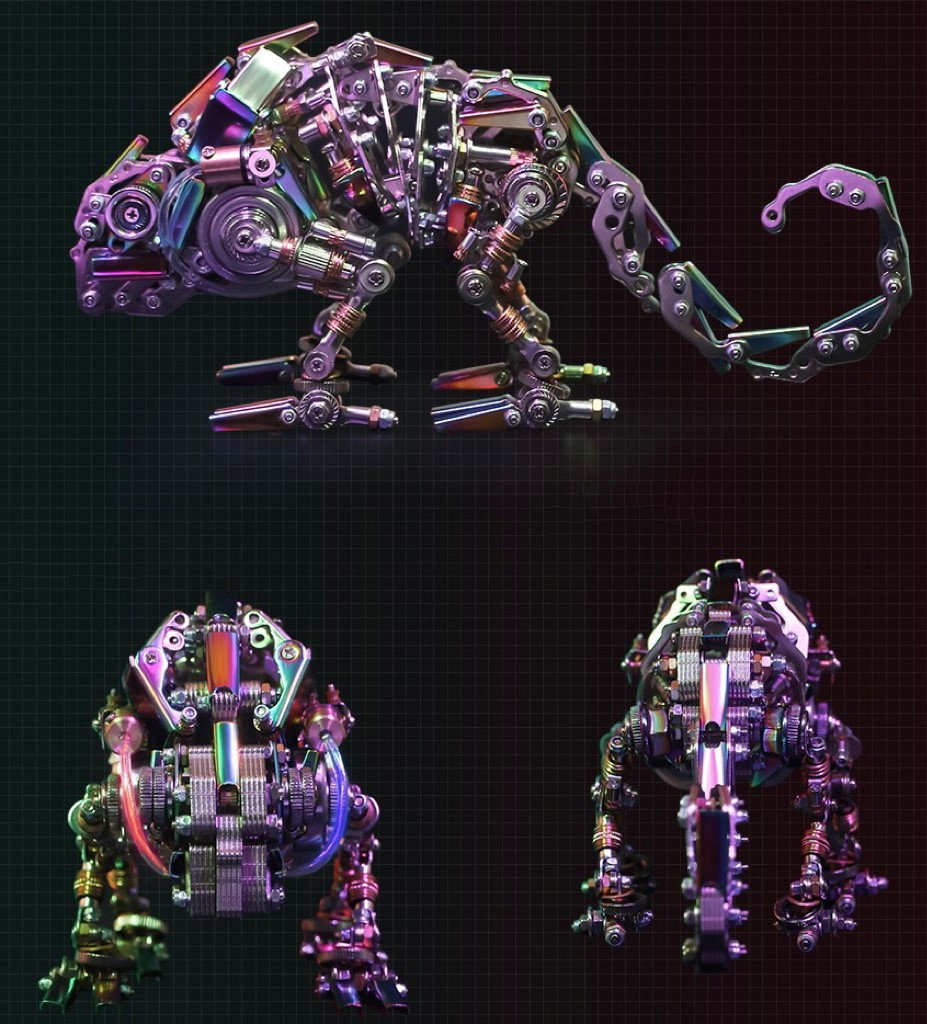 820 Parts Metal Puzzle Chameleon Mechanical DIY Assembly - Etsy