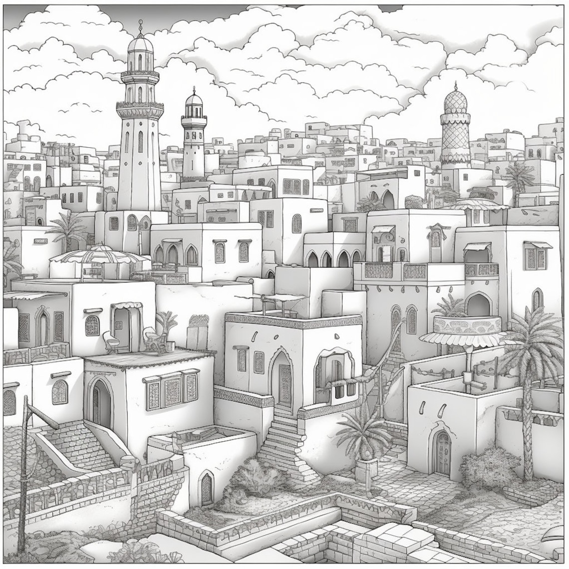 Moroccan Heritage Coloring Book Moroccan Graphics for All Ages Moroccan ...