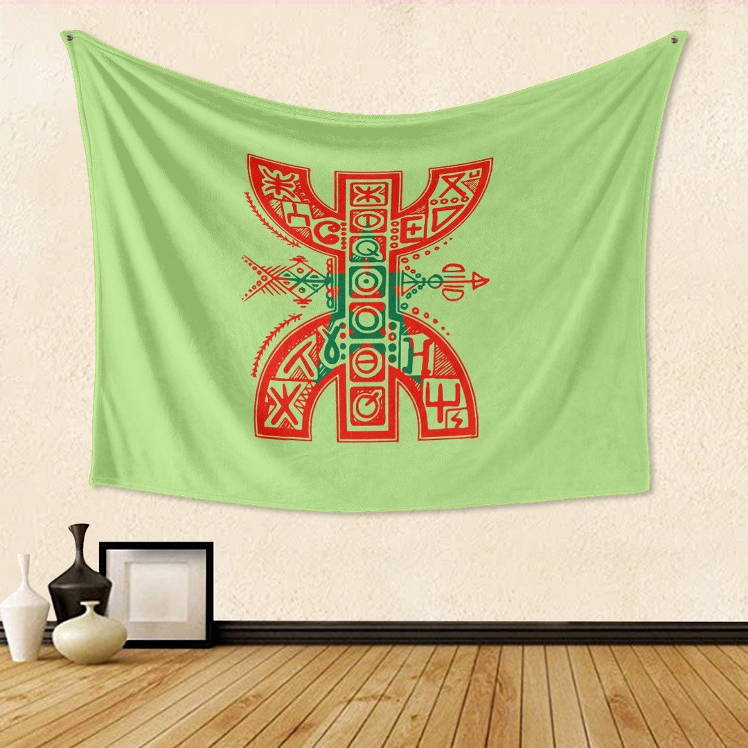 Drapeau amazigh, Drapeau berbère, Dapeau yaz, drapeau tifinagh ...