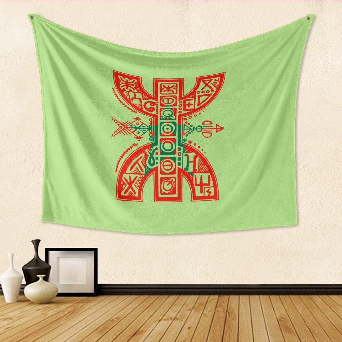 Drapeau amazigh, Drapeau berbère, Dapeau yaz, drapeau tifinagh ...