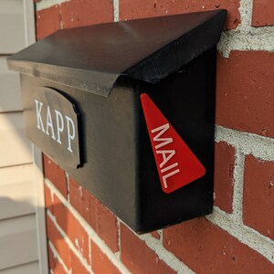 Minimalist Outgoing Mail Magnetic Mailbox Triangle Flag - Magnetic ...