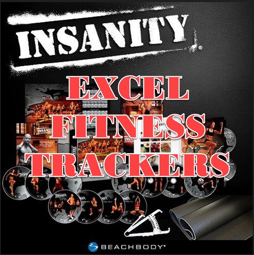 Insanity & MAX:30 Fitness Tracker Excel Spreadsheet - Etsy