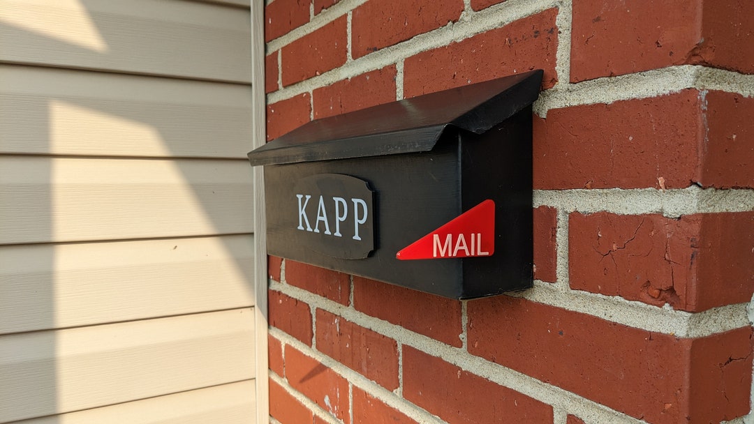 Minimalist Outgoing Mail Magnetic Mailbox Triangle Flag - Magnetic ...