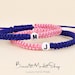 Set of 2 Custom Initial Matching Bracelets | Personalized Friendships ...