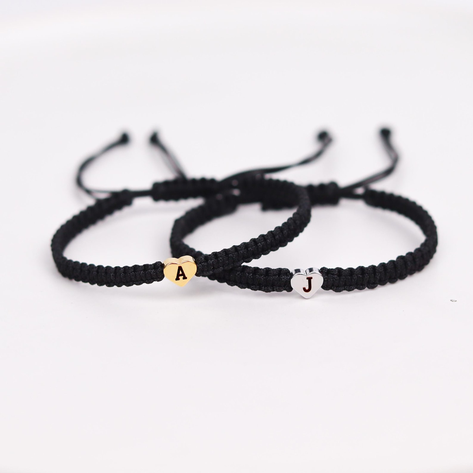 Custom Engraved Initial Bracelet for Couples and Friendships | matching ...