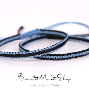 Set of 2 Braided Color Matching Bracelets | Personalized Knitted ...