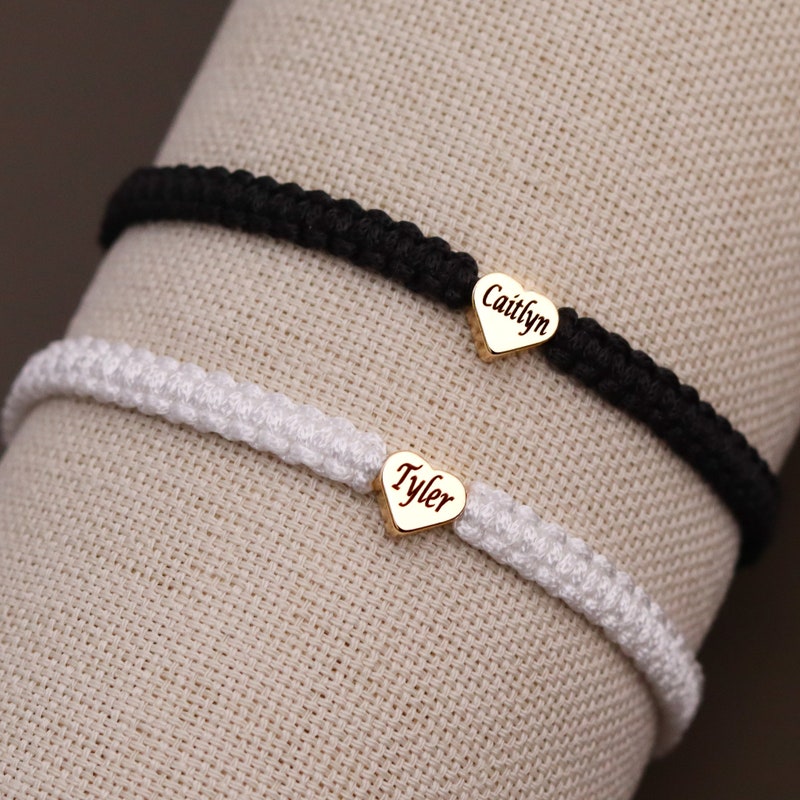 Personalized Couple Initial Bracelets - Etsy