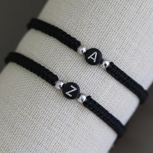 Set of 2 Initial Matching Bracelets for Couples and Friendships ...