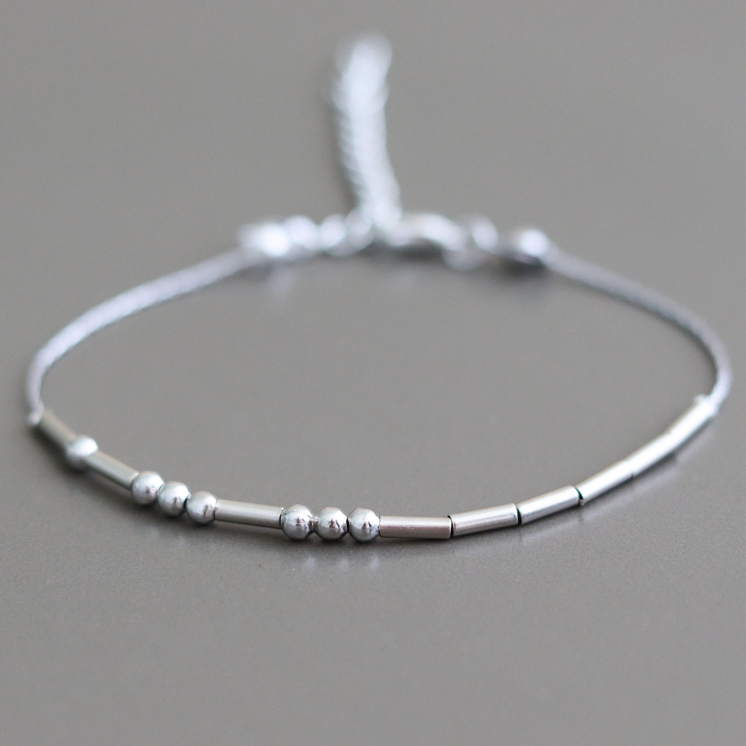Custom Morse Code Bracelets for Men and Women | Personalized Name ...