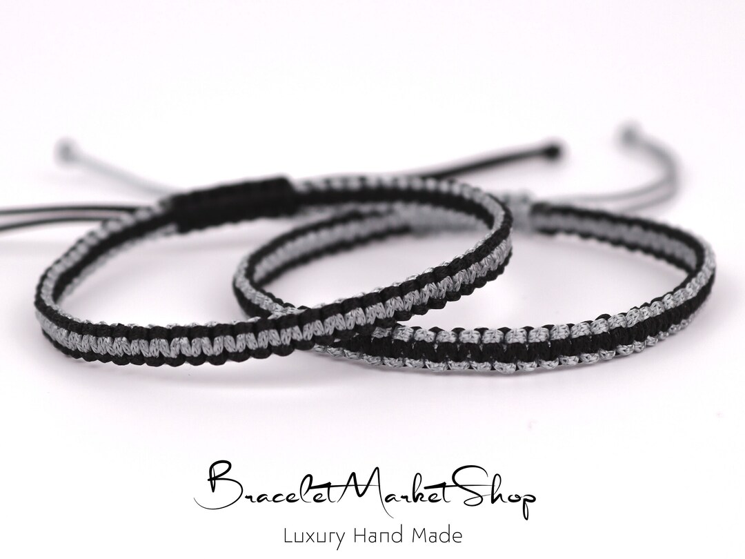 Set of 2 Braided Color Matching Bracelets Personalized - Etsy