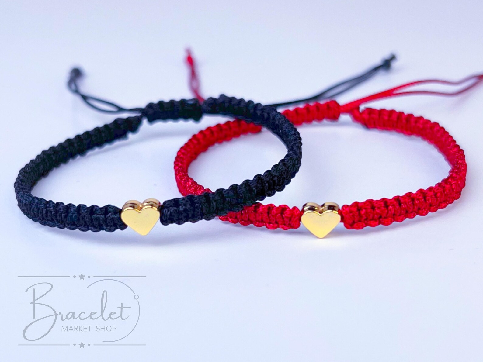 Set of 2 Custom Couple Bracelets Personalized Gold Heart - Etsy