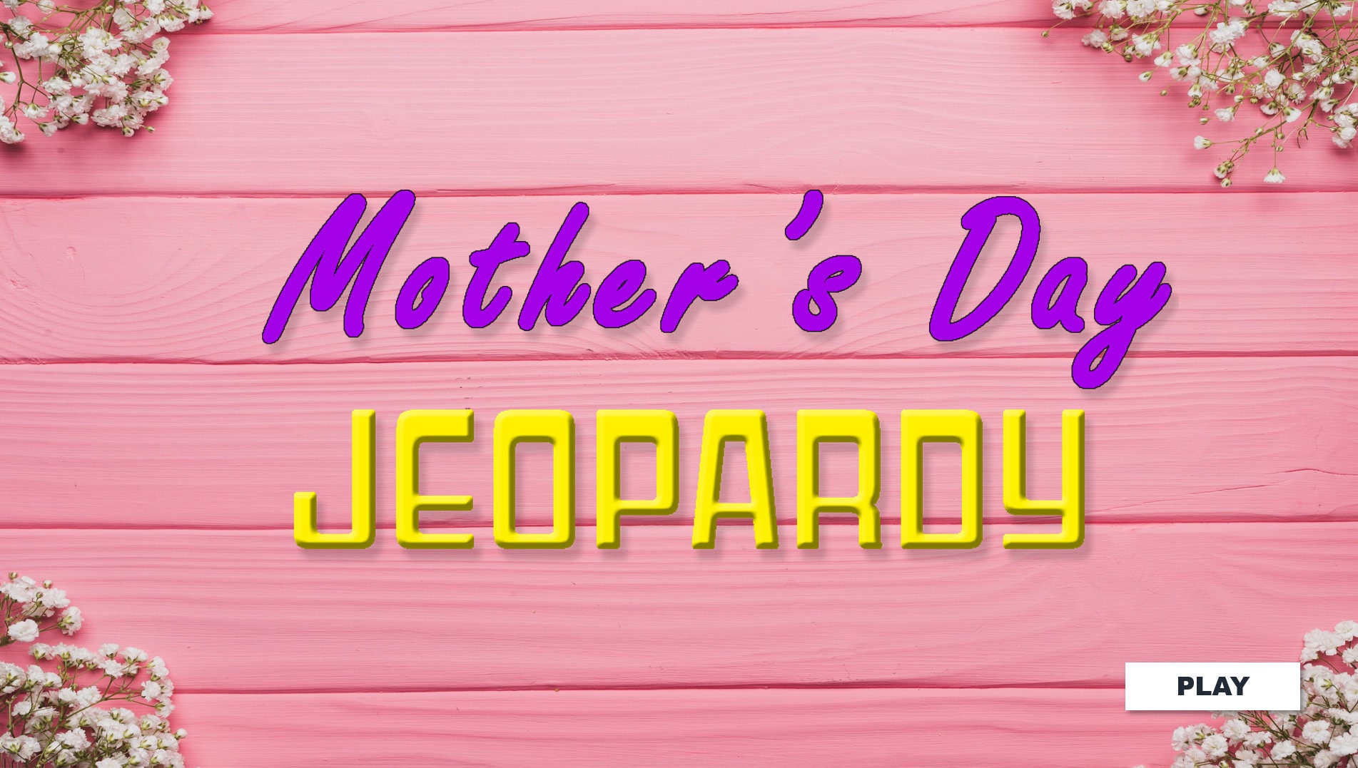 Mother's Day Jeopardy | Downloadable Powerpoint Trivia Game Scoreboard ...