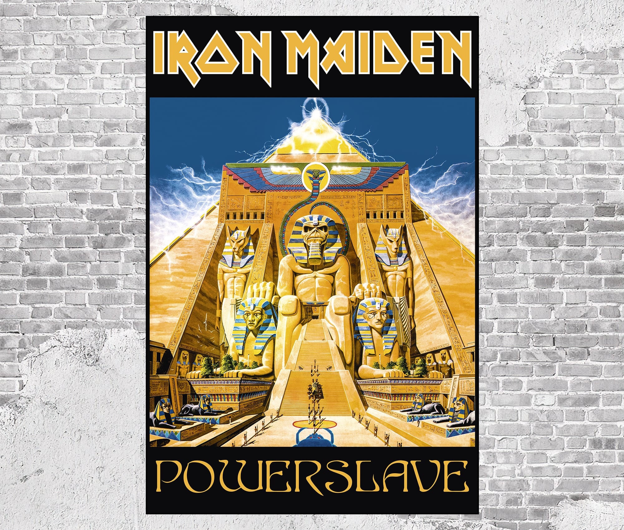 Iron Maiden Poster Powerslave Etsy