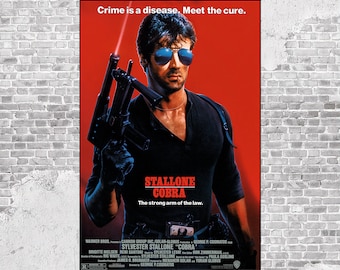 Cobra Movie Stallone Poster - Etsy
